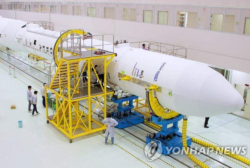 S. Korean space rocket to be positioned on launch pad ahead of launch