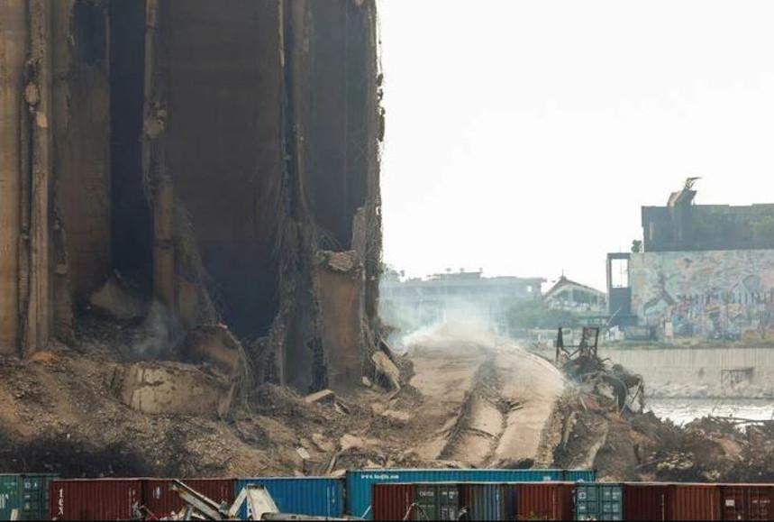 Part of Beirut silo complex collapses as port blast anniversary nears