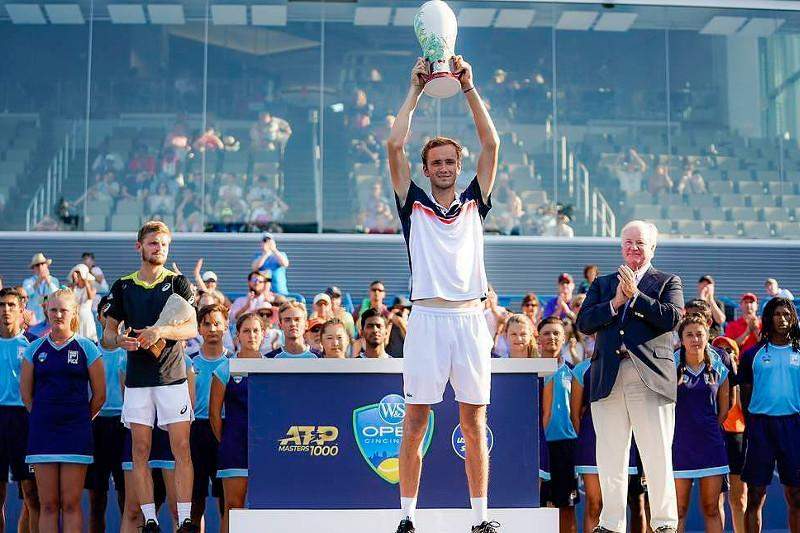 Russian tennis player Medvedev wins first ATP Masters title in Cincinnati