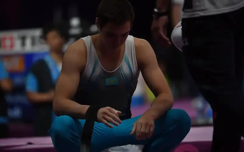 Kazakh Azizov grabs 2 medals at FIG Apparatus World Challenge Cup 2024