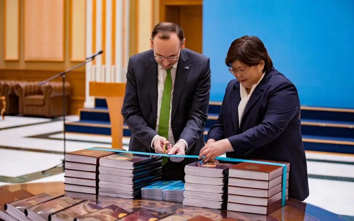 Presentation of first-ever Braille version of Kazakh Constitution takes place