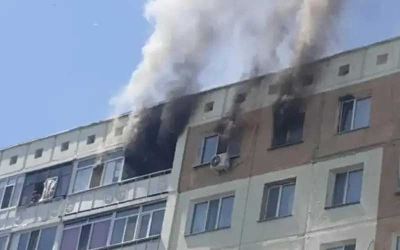 Over 26 evacuated from burning high-rise residential building in Akmola ...