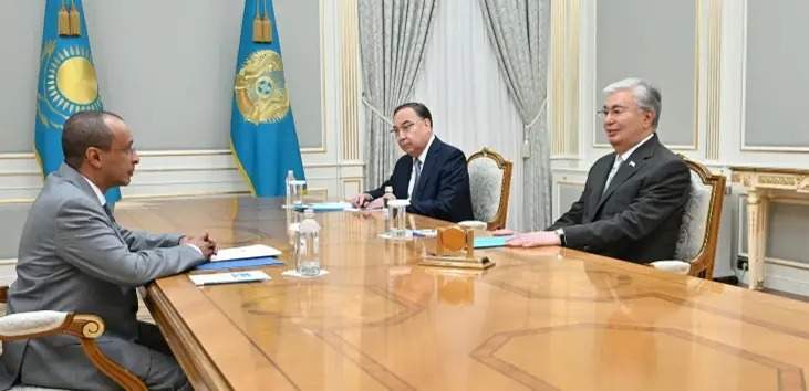 President receives UAE Ambassador to Kazakhstan Mohammed Saeed Mohammed ...