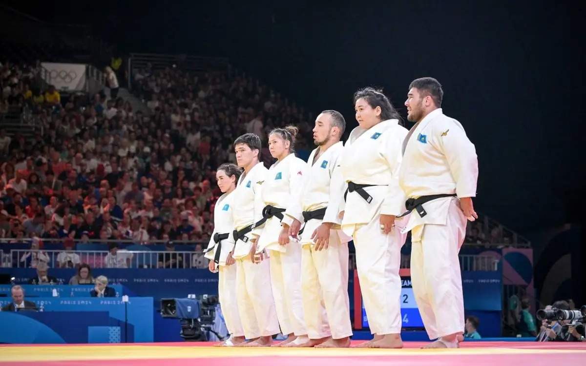 Kazakhstan defeated by Brazil in mixed-team judo elimination round at ...