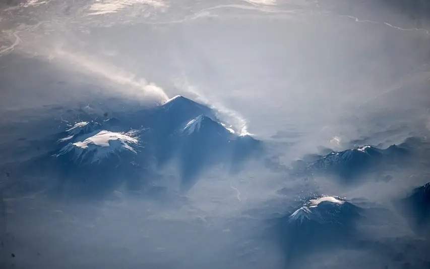 Russian cosmonaut shares photos of Earth's most beautiful volcanoes