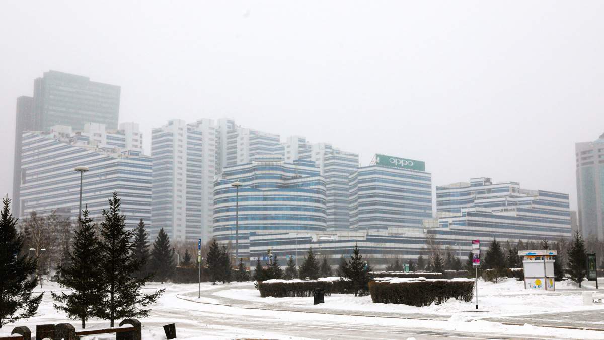 Foggy, windy weather forecast in Kazakhstan Feb 26