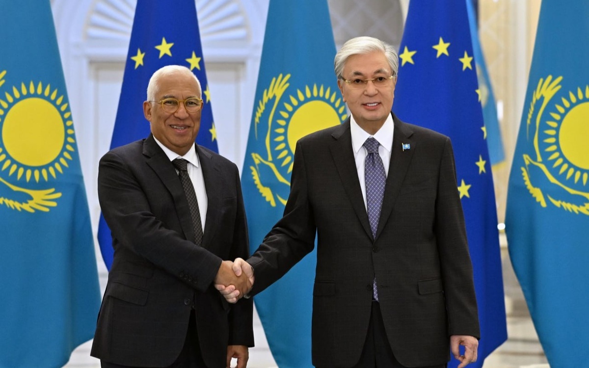 European Council President António Costa arrives at Akorda
