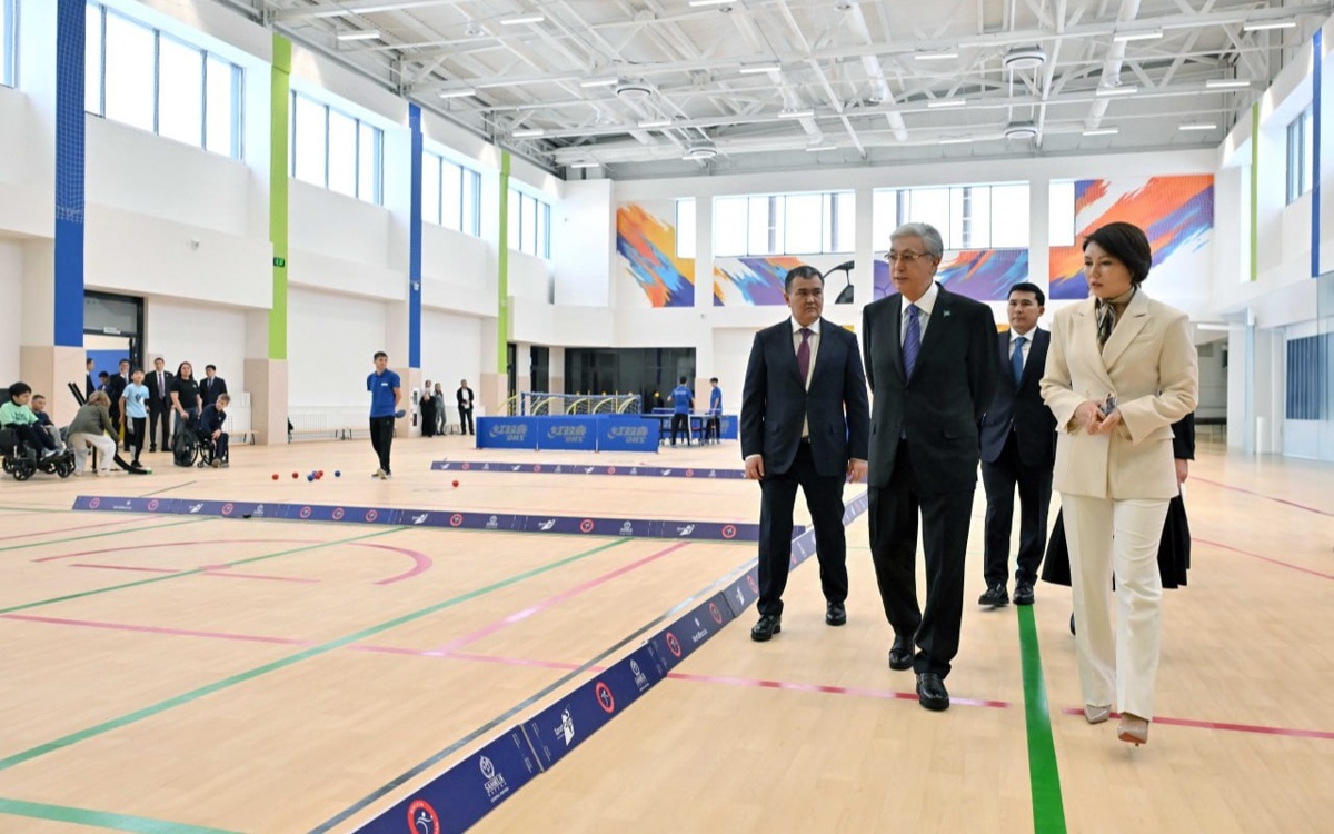 Head of State inspects Inclusive Sports Center in Astana