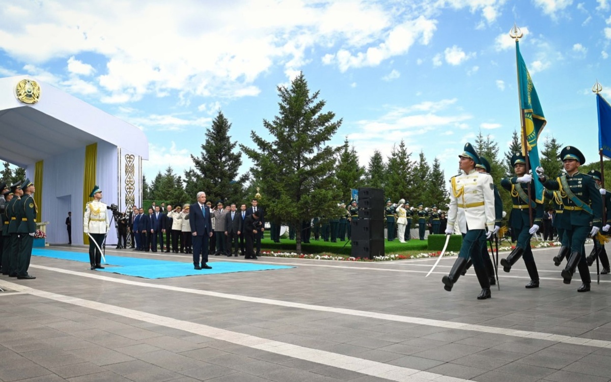 President Tokayev participates in State Flag raising ceremony in Astana